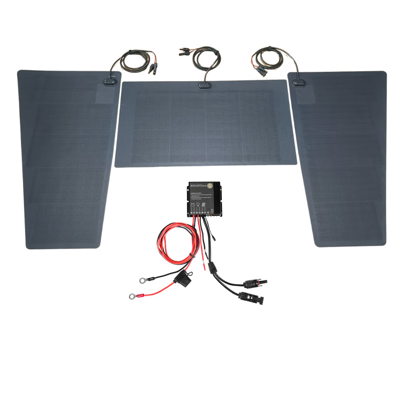 Hummer H2 Lensun 135W Hood/Bonnet Flexible Solar Panel – Xtrusion Overland